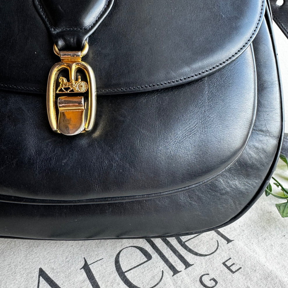 Celine Leather Carriage Saddle Bag – Atelier Vintage