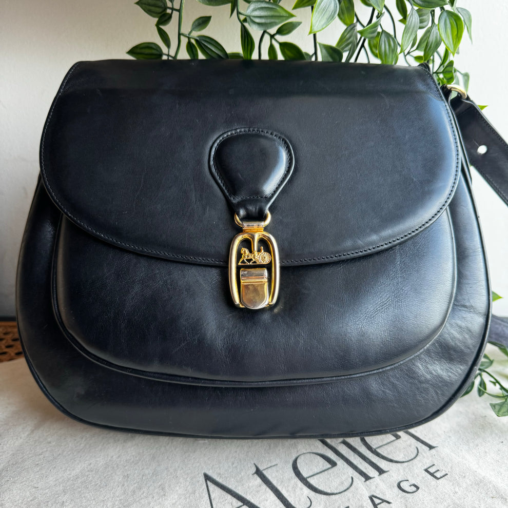 Celine Leather Carriage Saddle Bag – Atelier Vintage